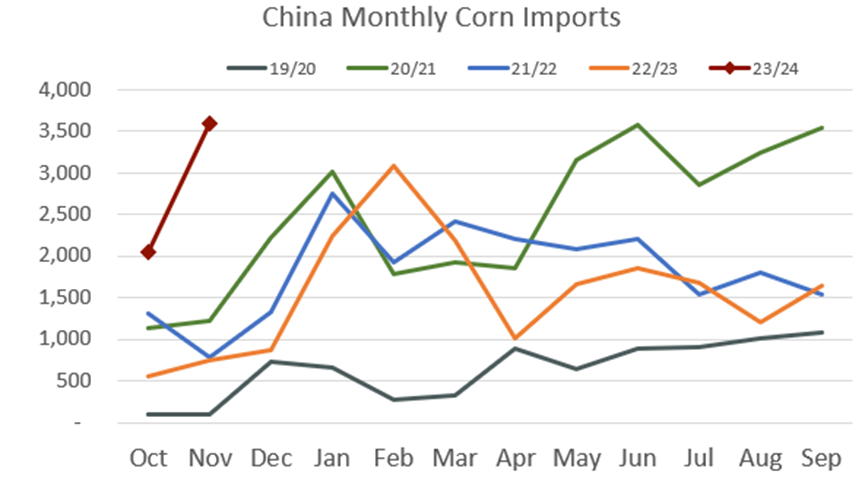 Record corn imports in November – Sitonia Consulting